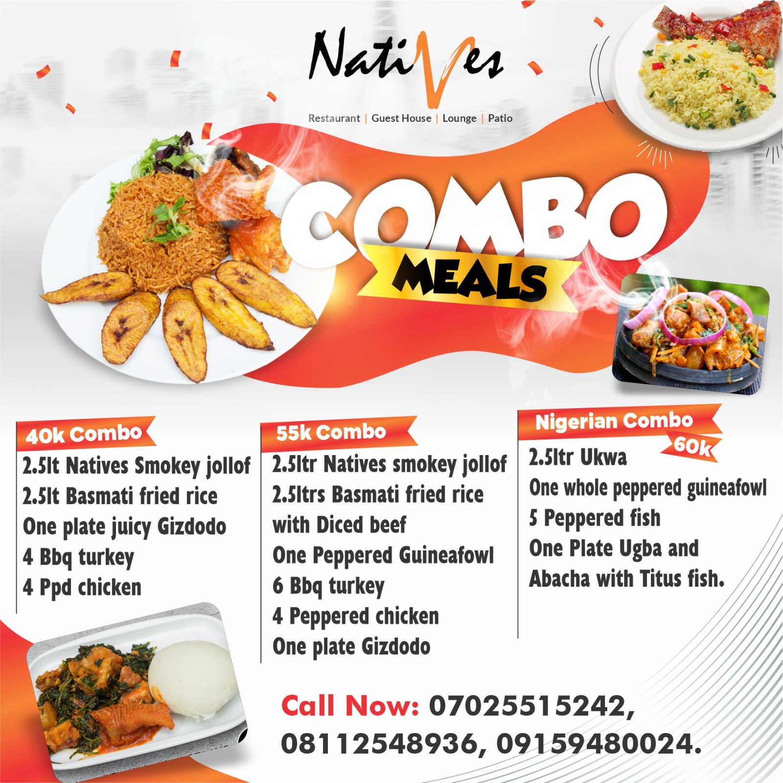 NATIVES RESTAURANT - Digital Menu